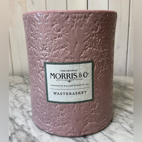 Morris & Co. | Bath | Morris Co Floral Ceramic Waste Bin Pink | Poshmark